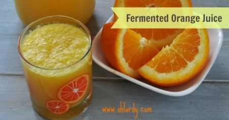 Fermented orange juice - an orangina-type drink