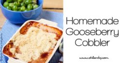 Gooseberry Cobbler - A Once in a Summer Dessert