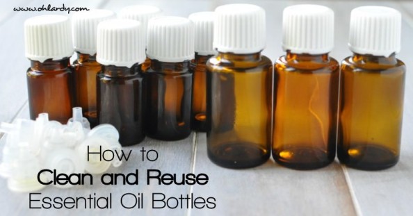 How to Reuse Essential Oil Bottles - Oh Lardy
